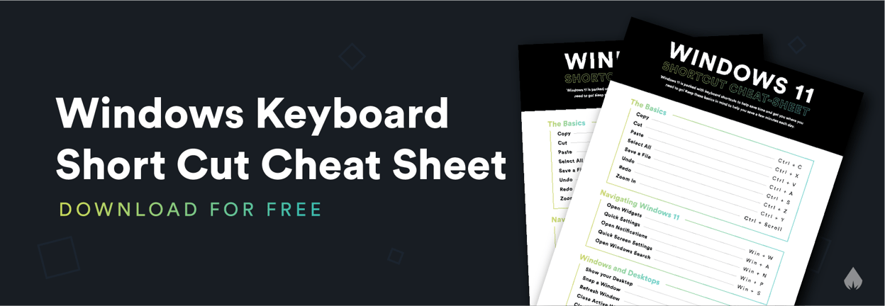 Windows 11 Keyboard Shortcuts to Save Time